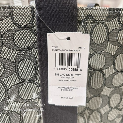 NWT Coach Smith Tote Bag large size canvas CS617/CY367 | eBay