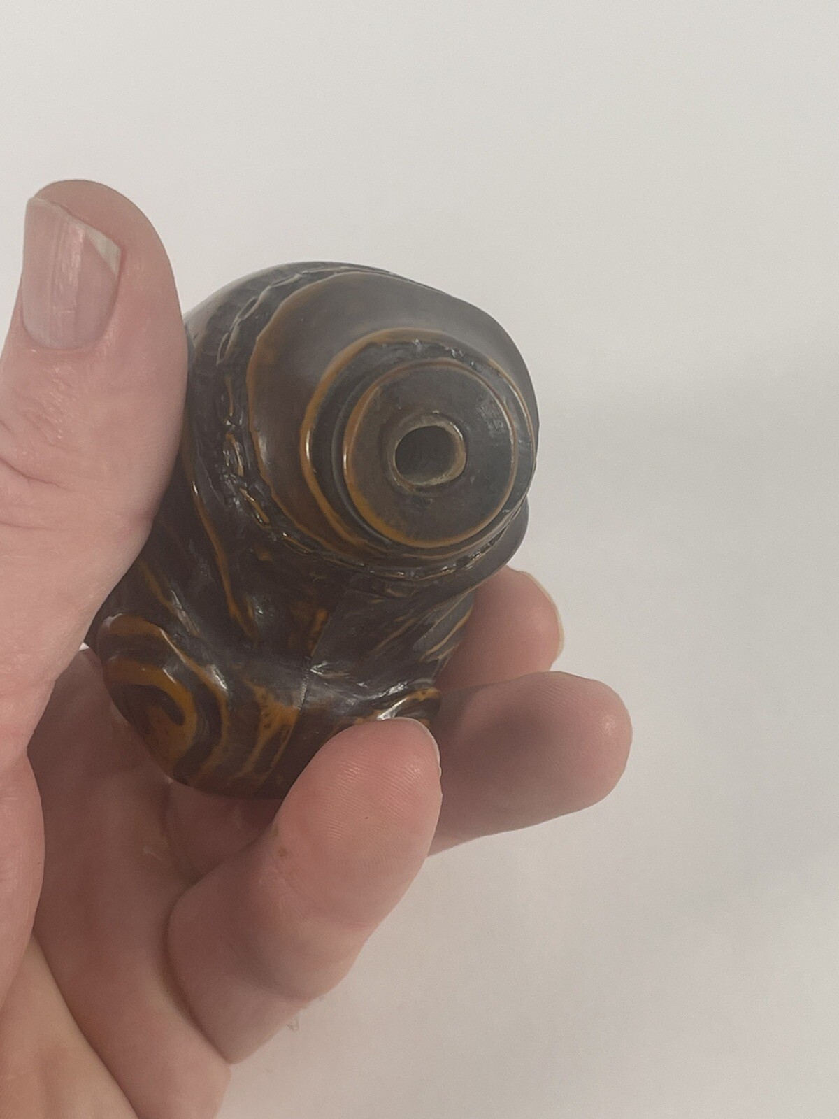 Antique Bulldog Head Cane Topper (f8) - Gem