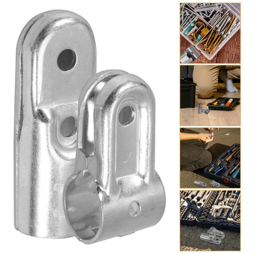 2pcs Chain Link Fence Clamps Stainless Steel End Rail Clamps L Shaped ...