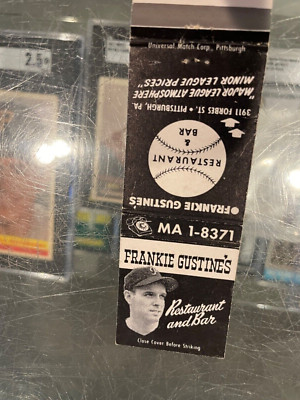 1940'S PITTSBURGH PIRATES FRANKIE GUSTINE'S RESTAURANT AND BAR ...