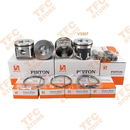 V3307 V3307T Piston (+0.5mm) & Rings For Kubota Engine (Bowl 58MM) | eBay