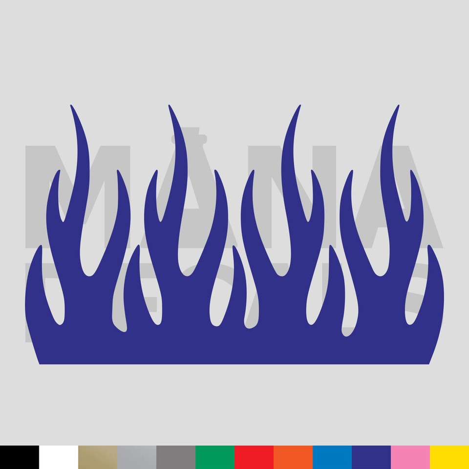 Flames Vinyl Die Cut Decal Sticker - Fire Hot Heat Torch | eBay