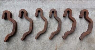 6 Rail anchors railroad track braces barn door handles vintage Gate ...