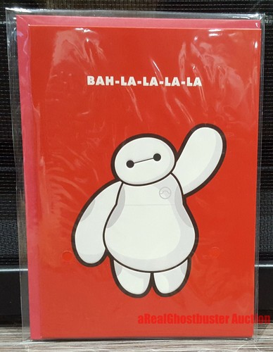 Official Disney Big Hero 6 Baymax Embossed Thank You Greeting Card New ...