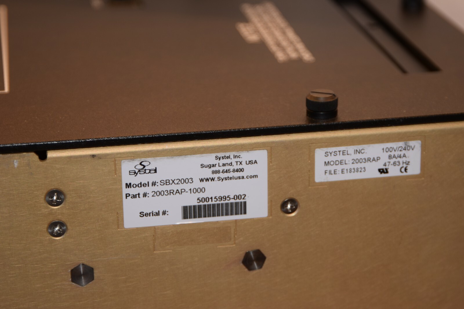 Systel Dematic 2003RAP-1000 SBX2003 Industrial Computer 2003RAP pci ...