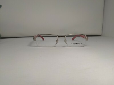 Emporio Armani EA 1012 3045 Matte Silver/ RED 52-17-140 FLEX HINGES 3415 | eBay
