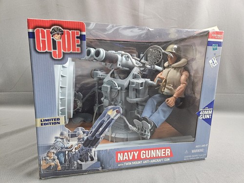 GI Joe Navy Gunner Twin Mount 40mm Anti-Aircraft Gun Limited Edition ...