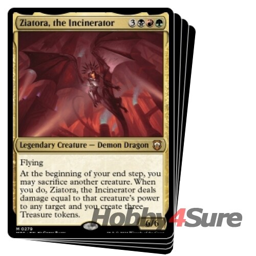 Ziatora, The Incinerator X4 M/NM Magic MTG Modern Horizons 3: Commander ...