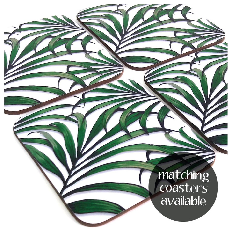 Palm Leaf Placemats Set of 6, Tropical Table Mats, Tiki Home Decor | eBay