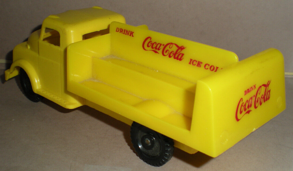 Pyro Plastics yellow COCA-COLA 5.75" Delivery Truck #2 | eBay