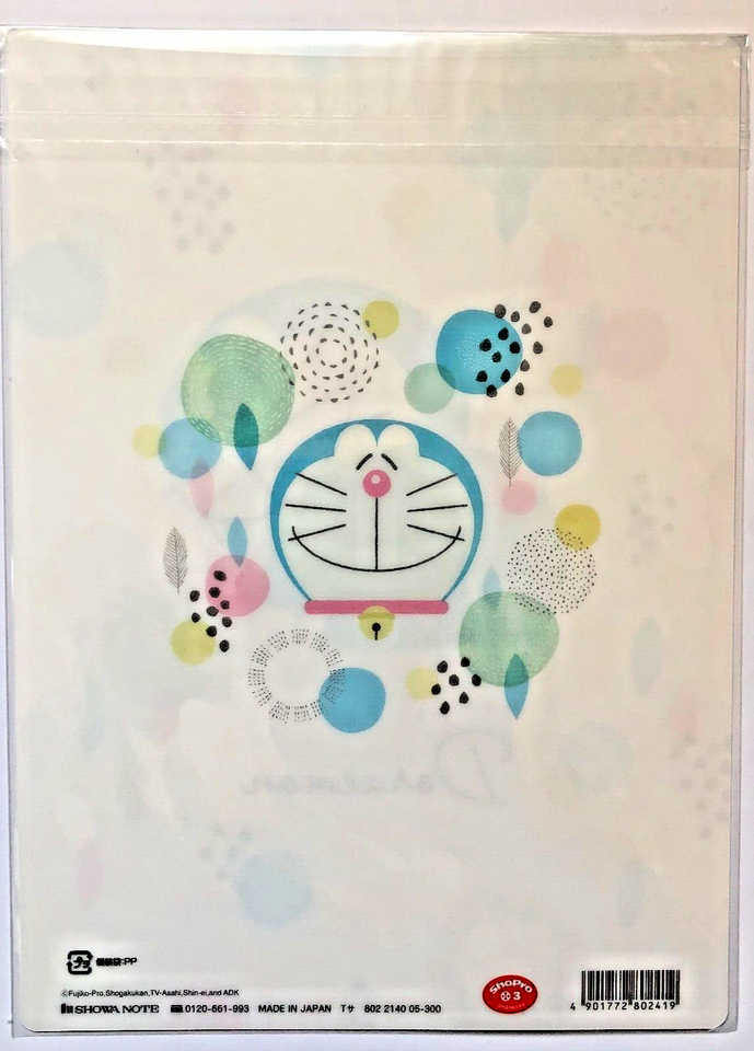 Doraemon Stationery Plastic sheet Shogakukan TV Asahi Made in Japan ...