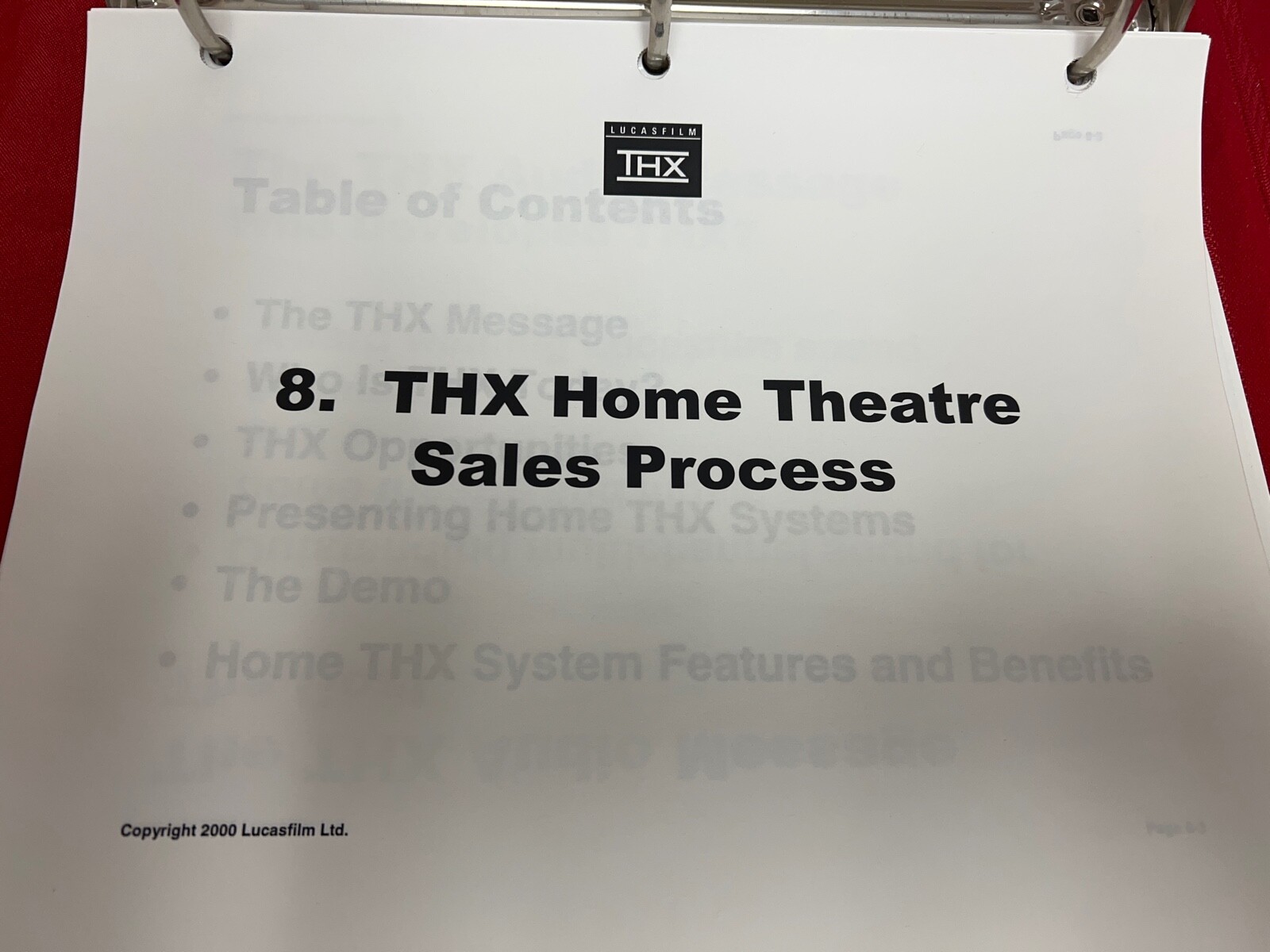 Lucasfilm THX Home THX Certified Training Program Guide | eBay