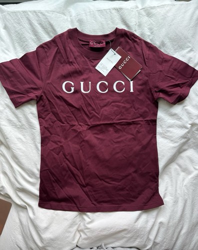 GUCCI Maroon Printed Tee | eBay