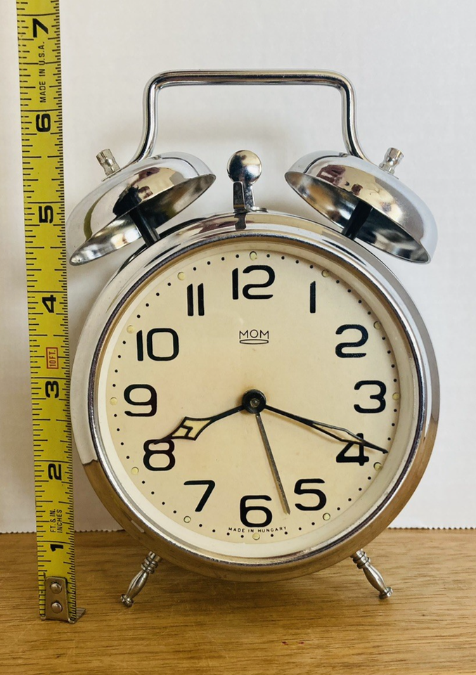Double Bell Alarm Clock MOM Hungary Movement Cleaned Serviced Works ...