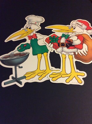 Lot of 2 VLASIC PICKLE STORK Advertising Cardboard Signs | eBay