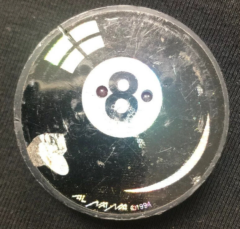 Magic 8 Ball Thunder Slammer Plastic Holographic Pog Vintage 1994 Retro ...