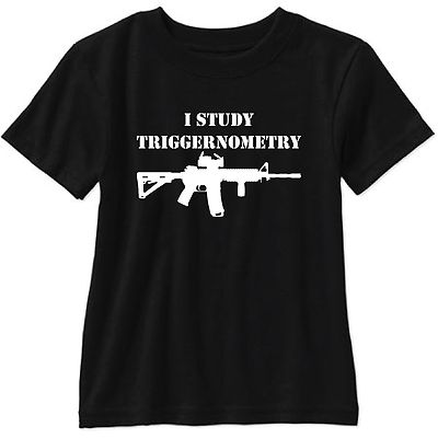 I Study Triggernometry AR Short Sleeve T Shirt Tee AR15 M16 1911 M9 M14 ...