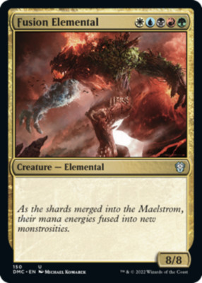 MTG-4x-Near Mint, English-Fusion Elemental-Commander: Dominaria United ...