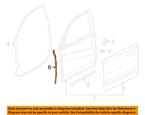 CHRYSLER OEM 19-23 1500 Front Door Door Components-Front W'strip ...