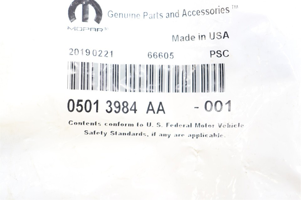 NEW OEM Mopar Tail Light Wiring Harness Repair Kit 5013984AA Dodge Jeep ...