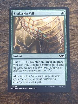 Snakeskin Veil 0181 Outlaws of Thunder Junction MTG Magic The Gathering ...