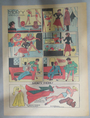 Mopsy by Gladys Parker with Uncut Paper Doll from 2/13/1949 Size 11 x 15 inches | eBay