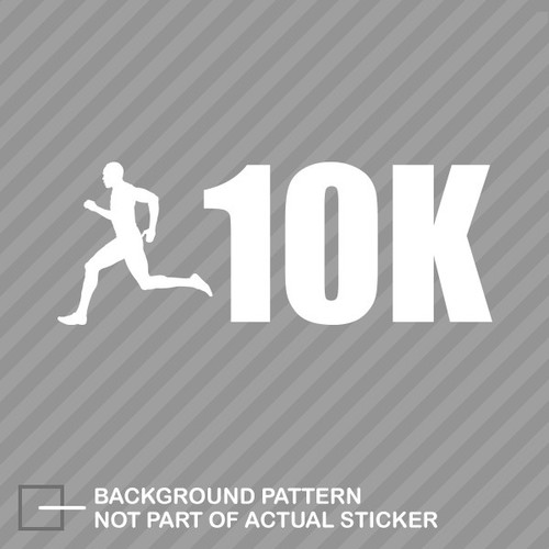 Mens 10K Sticker Decal Vinyl running runner men boy | eBay