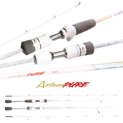 ArtemisPURE Spinning Fishing Rod 5ft 6ft Fast 602UL 1-6lb Graphite ...