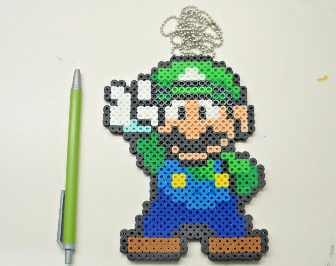 Pixel Art Minecraft Luigi