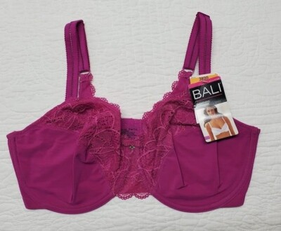 NEW Bali Smoothing Underwire Bra Magenta Pink 38DD Style 1002/B002 | eBay