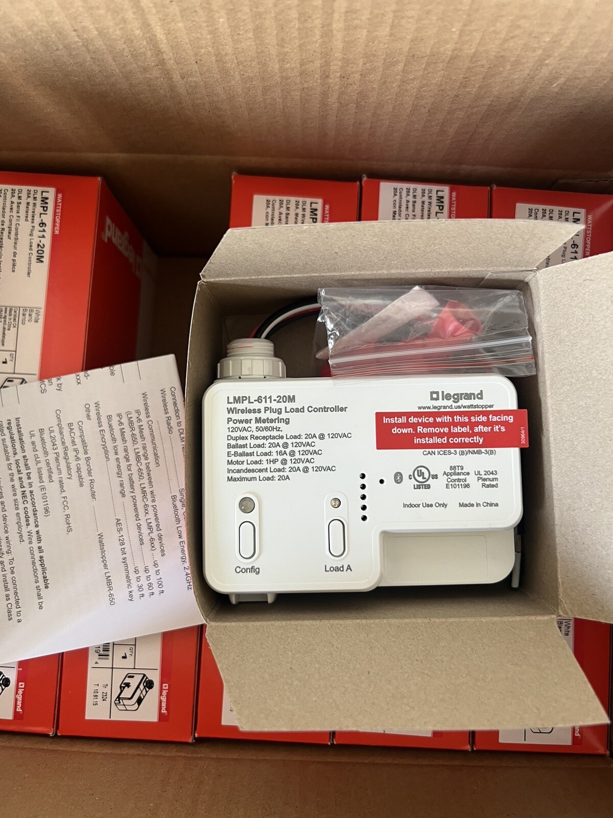 LEGRAND WATTSTOPPER LMPL-600-20M DLM WIRELESS PLUG LOAD CONTROLLER Lot ...