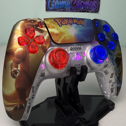 Pokémon Charizard Vs Pikachu - RGB LED - Custom Wireless Controller 4 ...
