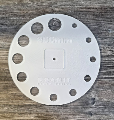 300mm acrylic clock router template laser cut #2 (woodworking craft ...