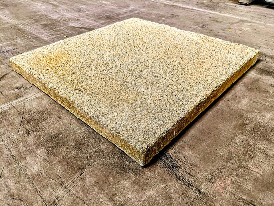 Concrete Paving Slab Saxon Textured Buff 450x450 x 35mm/600x600 x 35mm ...