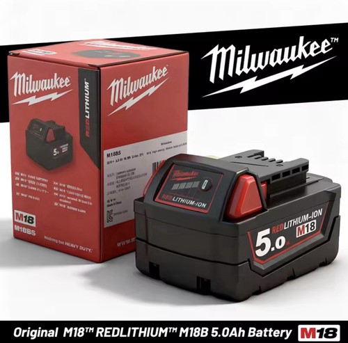 Genuine Milwaukee M18B5 18V 5.0Ah RED LITHIUM Battery | eBay Australia