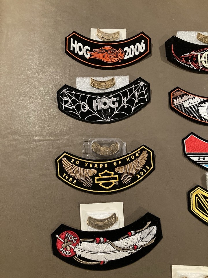Harley Davidson HOG Owners Group Patches And Pins Collectible Lot | eBay