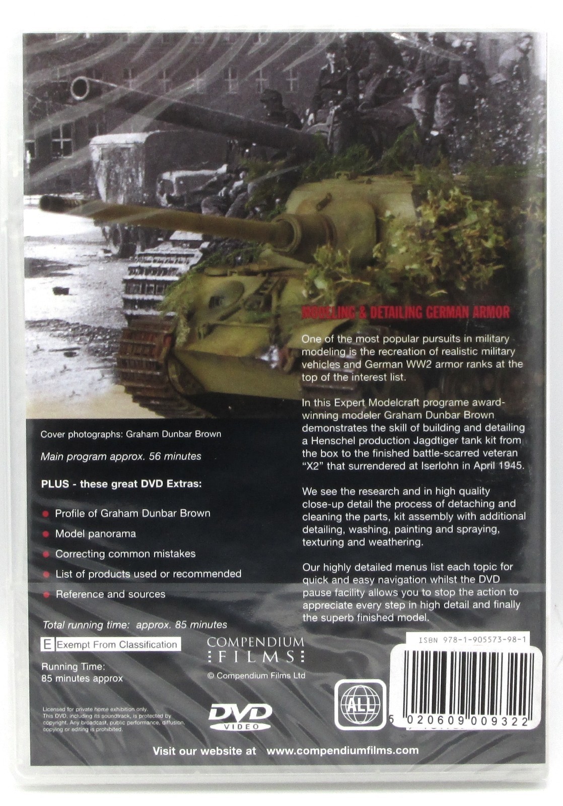 Expert Model Craft CF098 Modeling & Detailing German Armor (DVD) Model ...