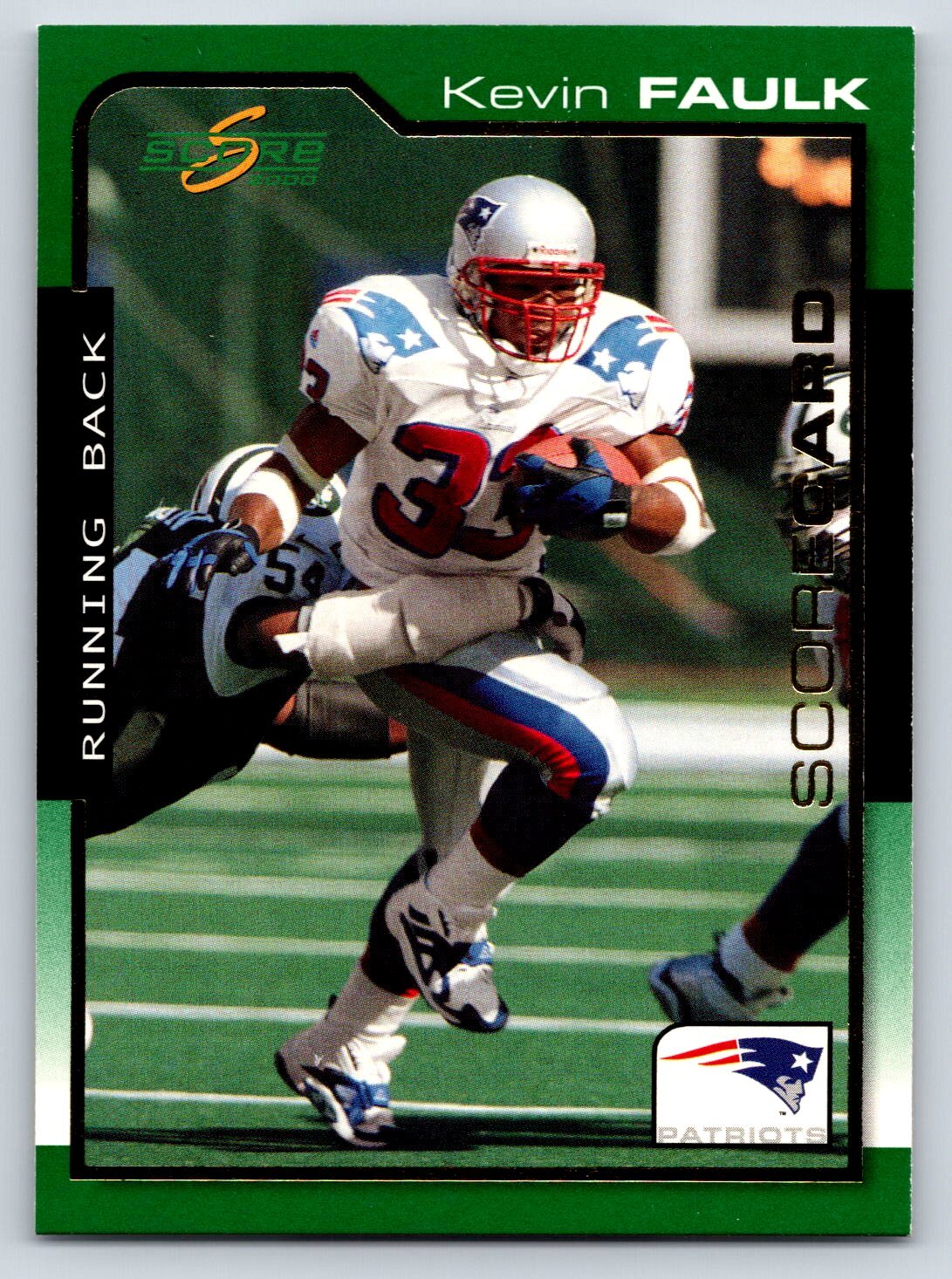 2000 Score - Scorecard #117 Kevin Faulk /2000 for sale online | eBay