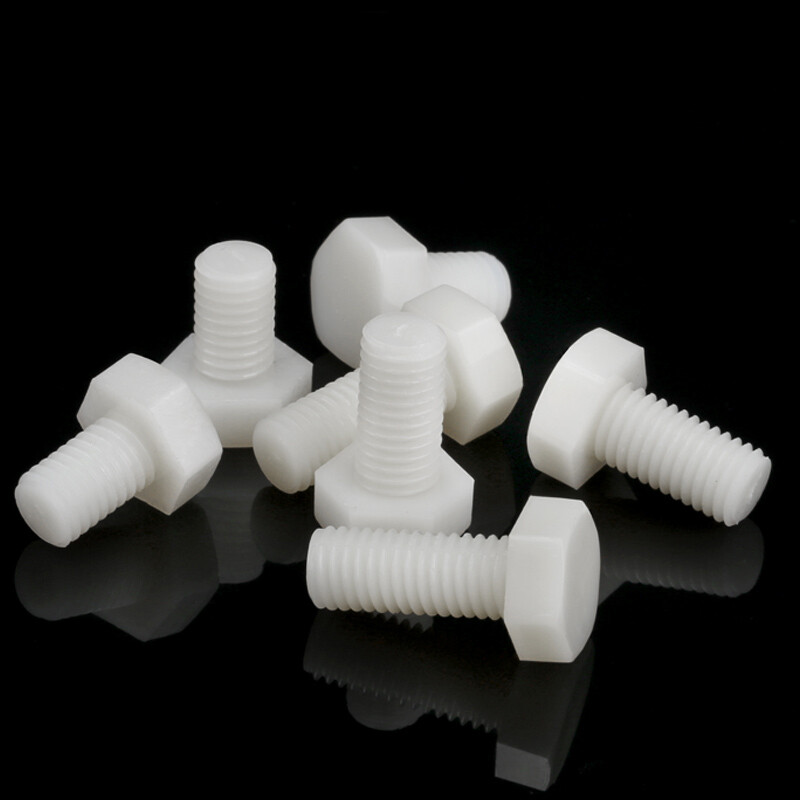 Nylon Hex Screws Hex Bolts Nylon Plastic Hexagonal Screw M6 M8 10-100mm ...