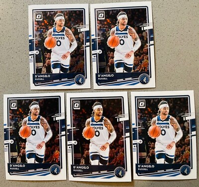 5 Lot 2020-21 Panini Donruss Optic Basketball NBA #57 D'Angelo Russell ...