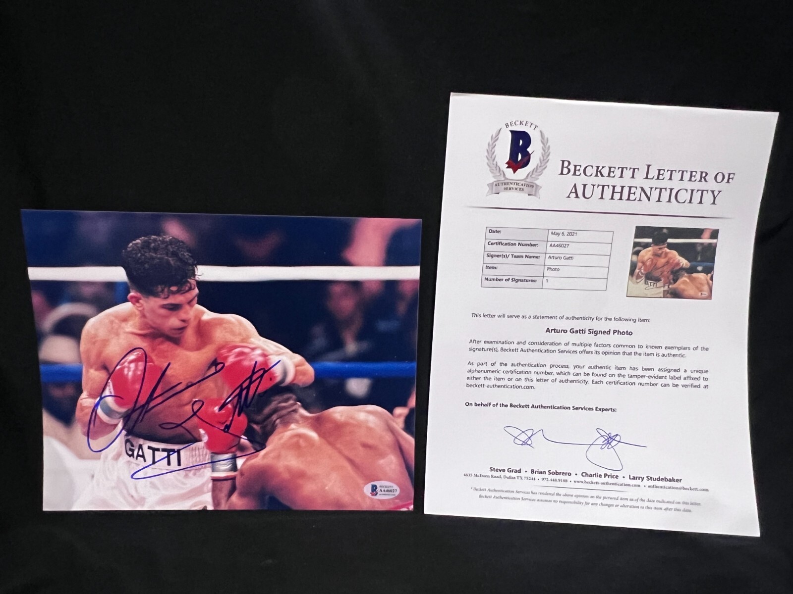 Arturo Gatti Autographed Memorabilia | Signed Photo, Jersey ...