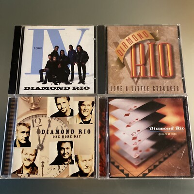 DIAMOND RIO 4 LOT- Love A Little Stronger, IV, One More Day, Greatest ...