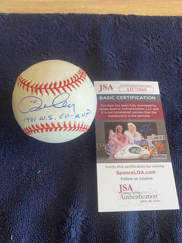Ron Cey #10/1981 W.S. Co-MVP Autographed ONL Baseball JSA COA Vintage ...
