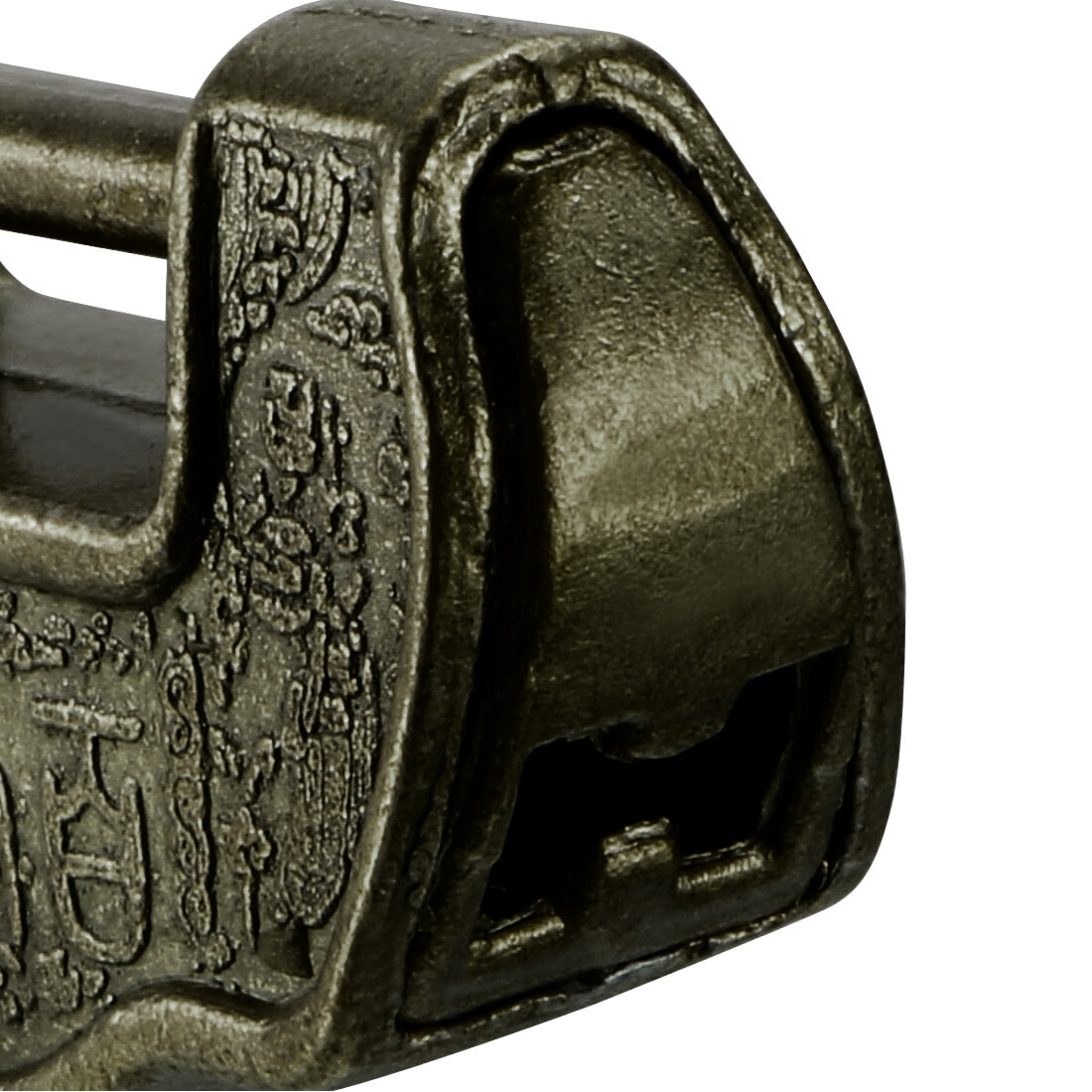 3pcs 33mm Body Width Padlock Antique Chinese Old Style Zinc Alloy Brass ...