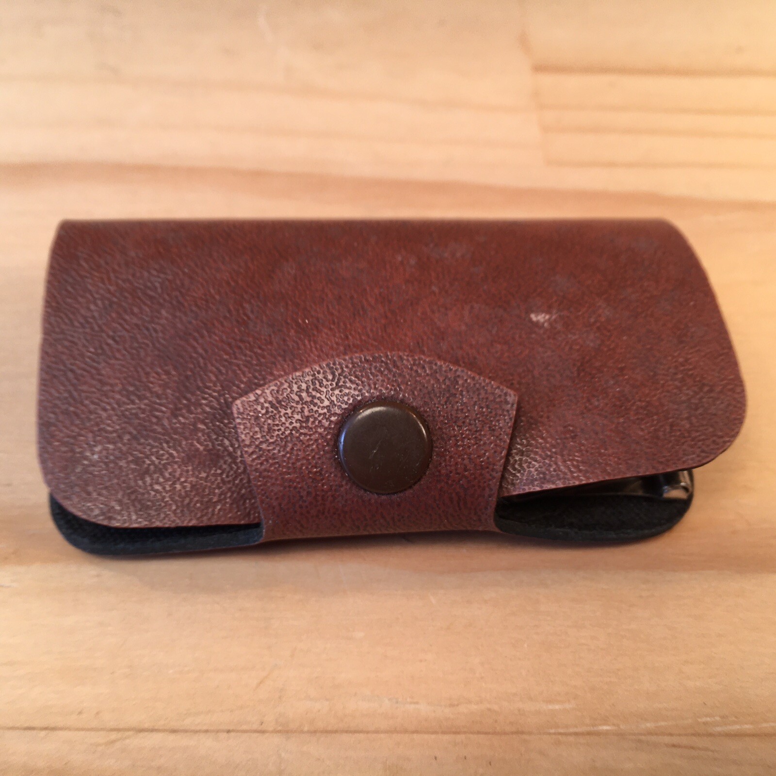 VINTAGE FELLA "Brown" Beautiful Little Key Holder Pouch Vinyl Key ...