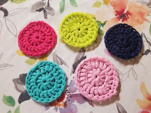 Crochet Nylon Net Dish Scrubbies Pot Scrubbers/Kitchen Scrubby Handmade ...
