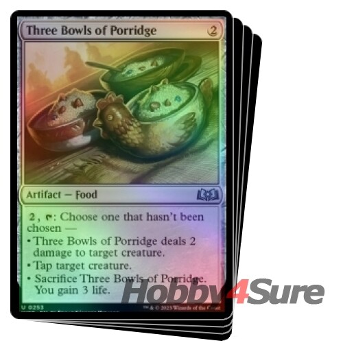 Foil Three Bowls Of Porridge X4 M/NM Magic: The Gathering MTG Wilds Of ...