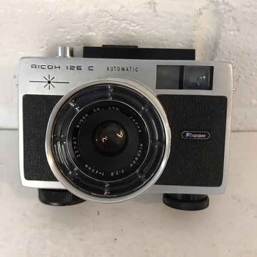 Ricoh 126 C Automatic 126 Film Camera w 40mm f/2.8 Rikenon Lens Vintage ...