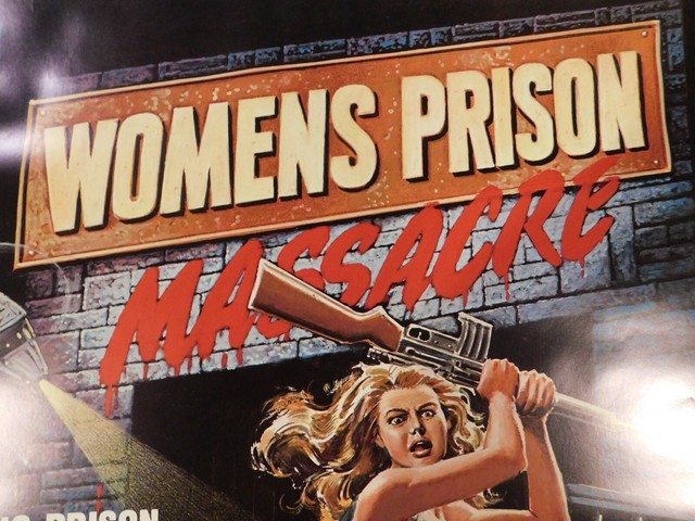 Womens Prison Massacre Original 1983 Movie Poster C8 5 Very Fine Near