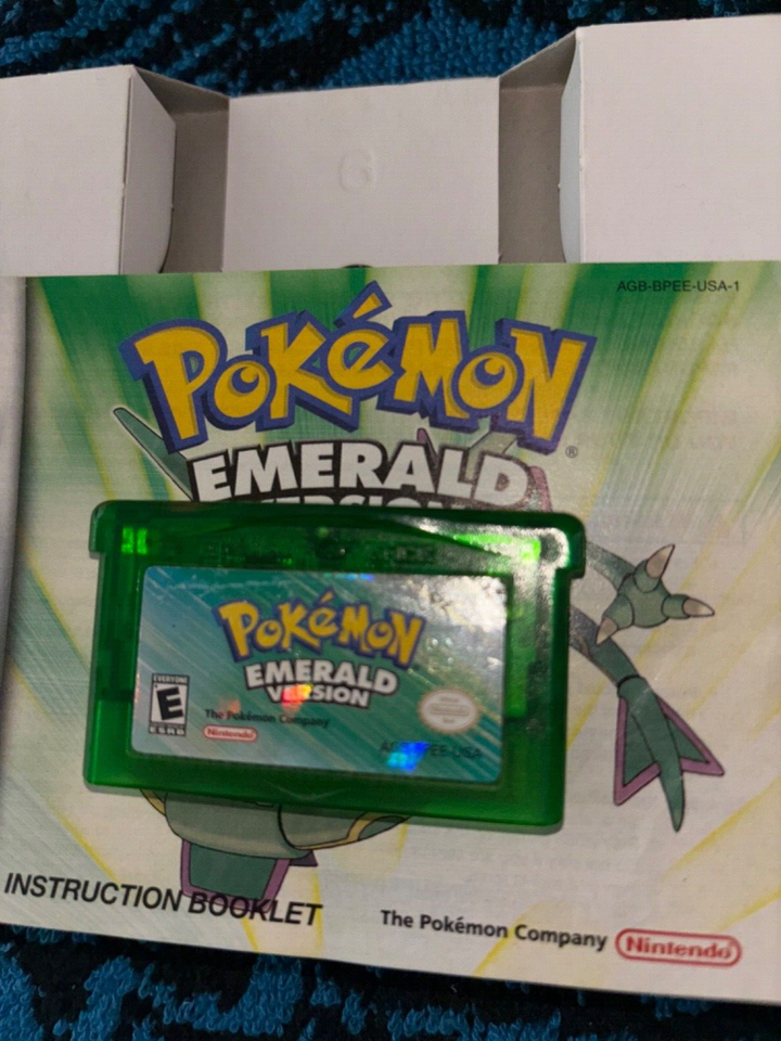 pokemon emerald cib with poster and nintendo power leaflet CIB USA NTSC ...